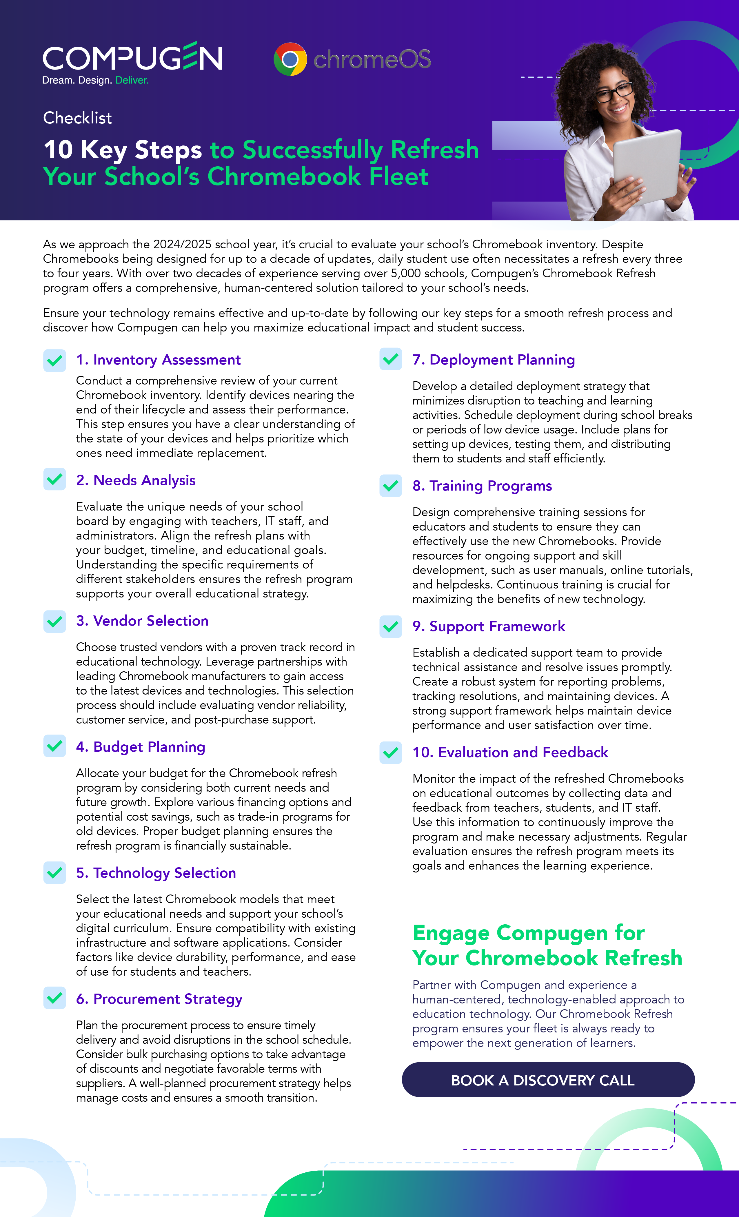 Open Your Checklist to Successfully Refresh Your School's Chromebooks